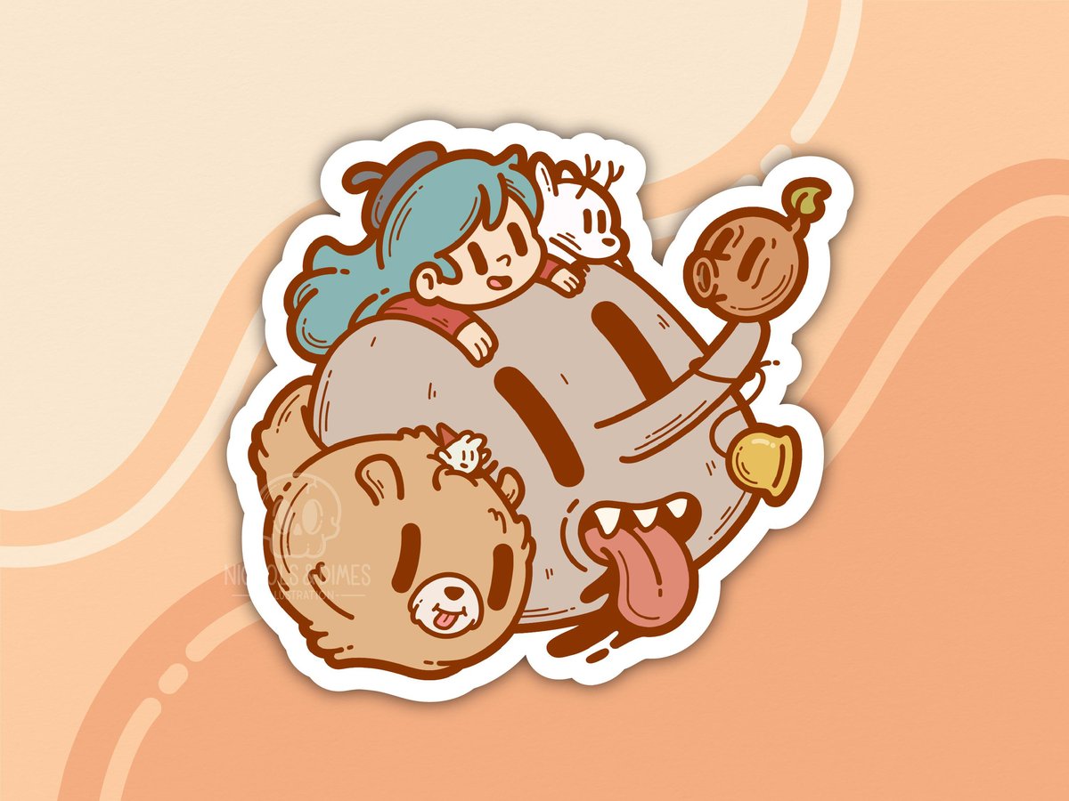 Hilda 4 Inch Sticker | Nichols & Dimes