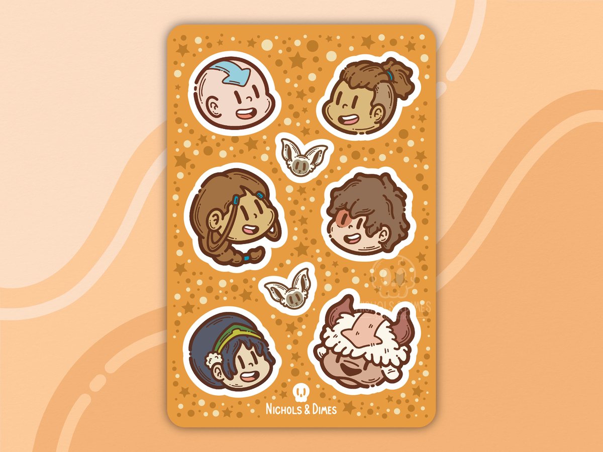 ATLA Sticker Sheet | Nichols & Dimes