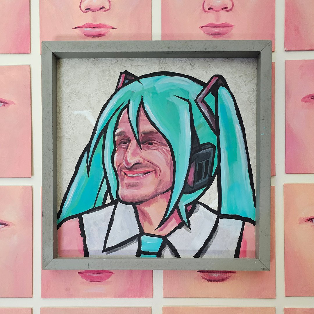 Hatsune Miku Chris Wood Painting Original | Rory Paints