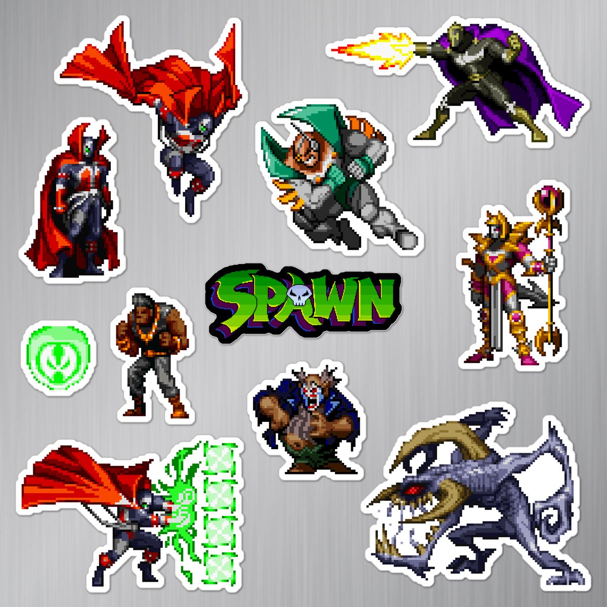 Todd McFarlane's Spawn: The Video Game Magnet Set (11 Pieces ...