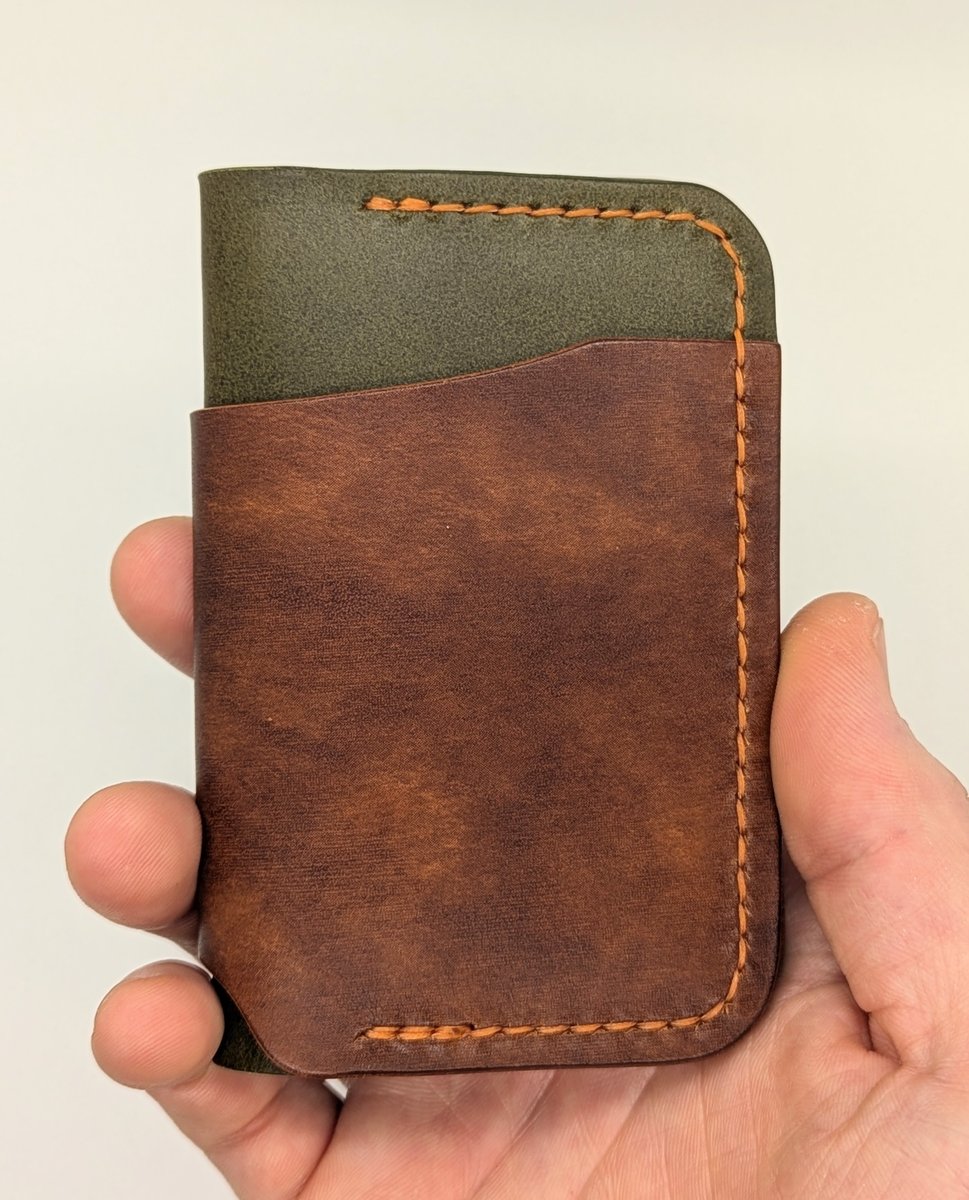 The LT Wallet (Chestnut & Olive) | Pinch Flat Manufacturing