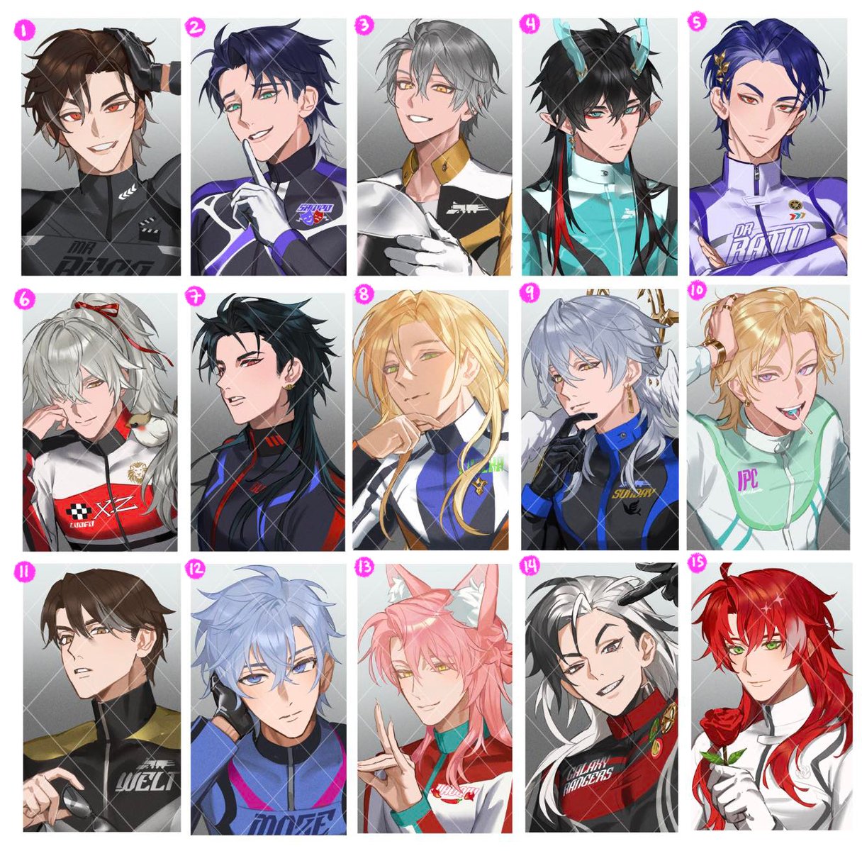 HSR Race AU photocards | gajyago