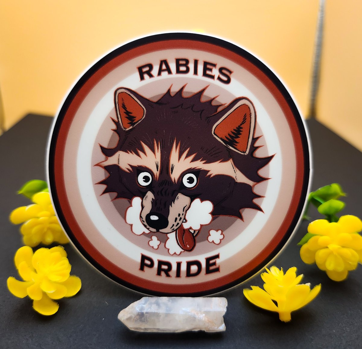 Rabies Pride Sticker | Mothsprout Art