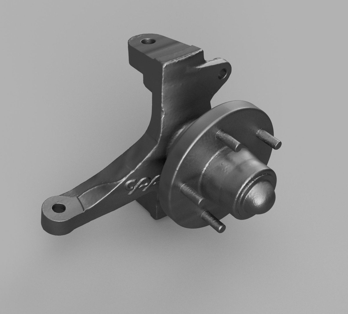 3D Scan CPP C10 Modular Drop Spindle | Off_White Suspension