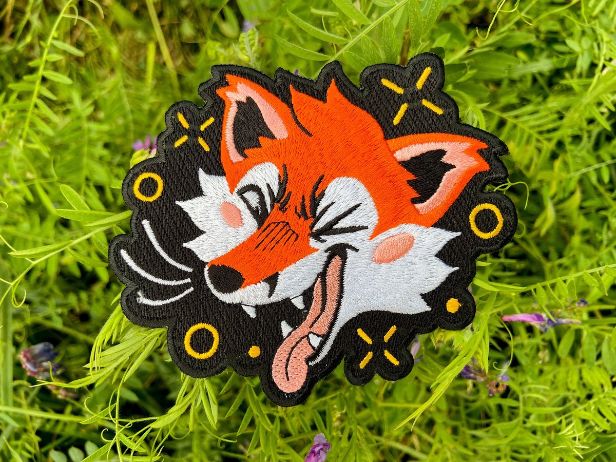 Drunk Fox Patch | Mothsprout Art