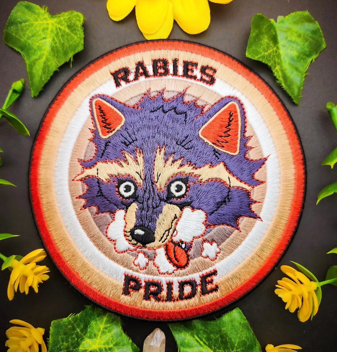Rabies Pride Patch | Mothsprout Art