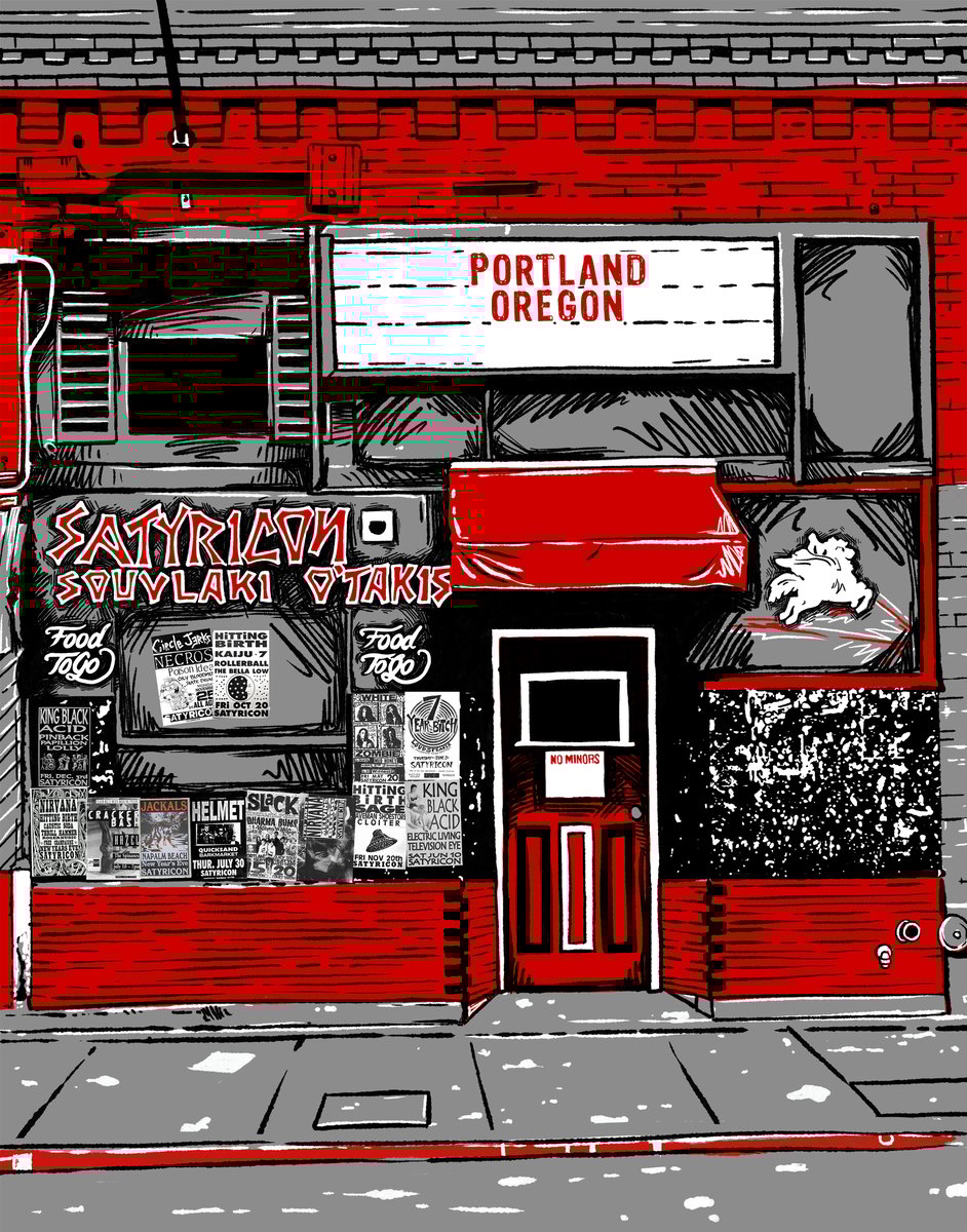 The Satyricon Portland Print | Pop Octopus