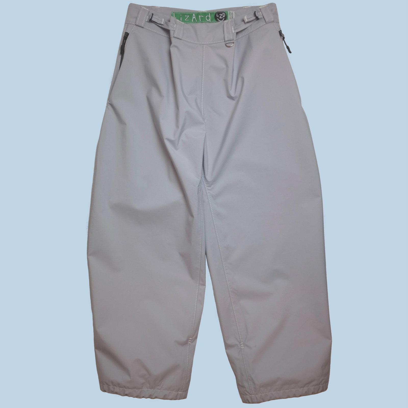 SILVER EXTRA-BAGGY TECH LIZARD PANTS | Lizard Stuff