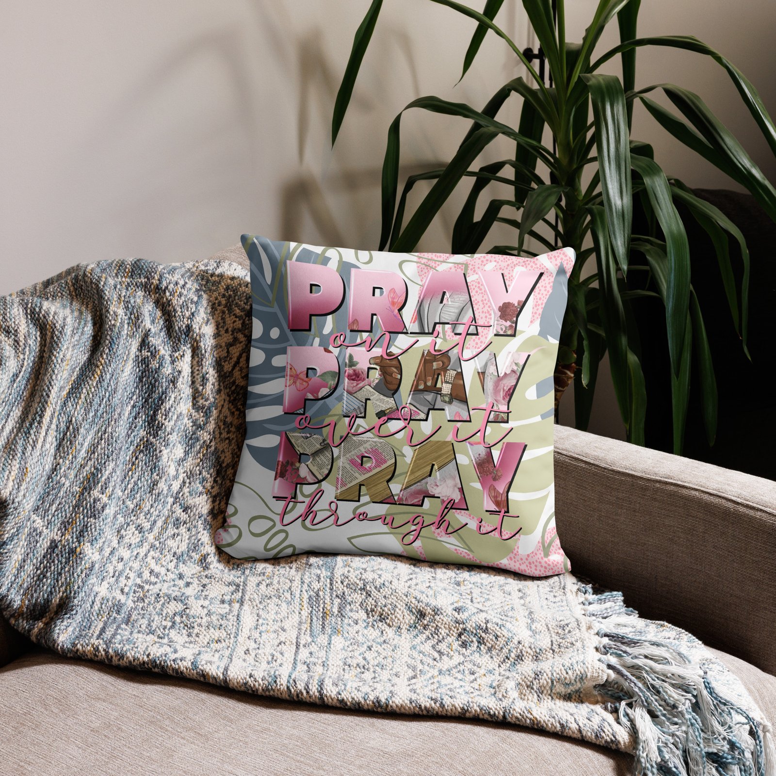 Pray Over It Basic Pillow | Lee's Crafts and Creations