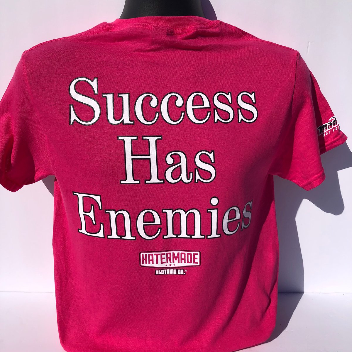 "Success Has Enemies" (Pink) | Mad Gear Hot Rod Apparel