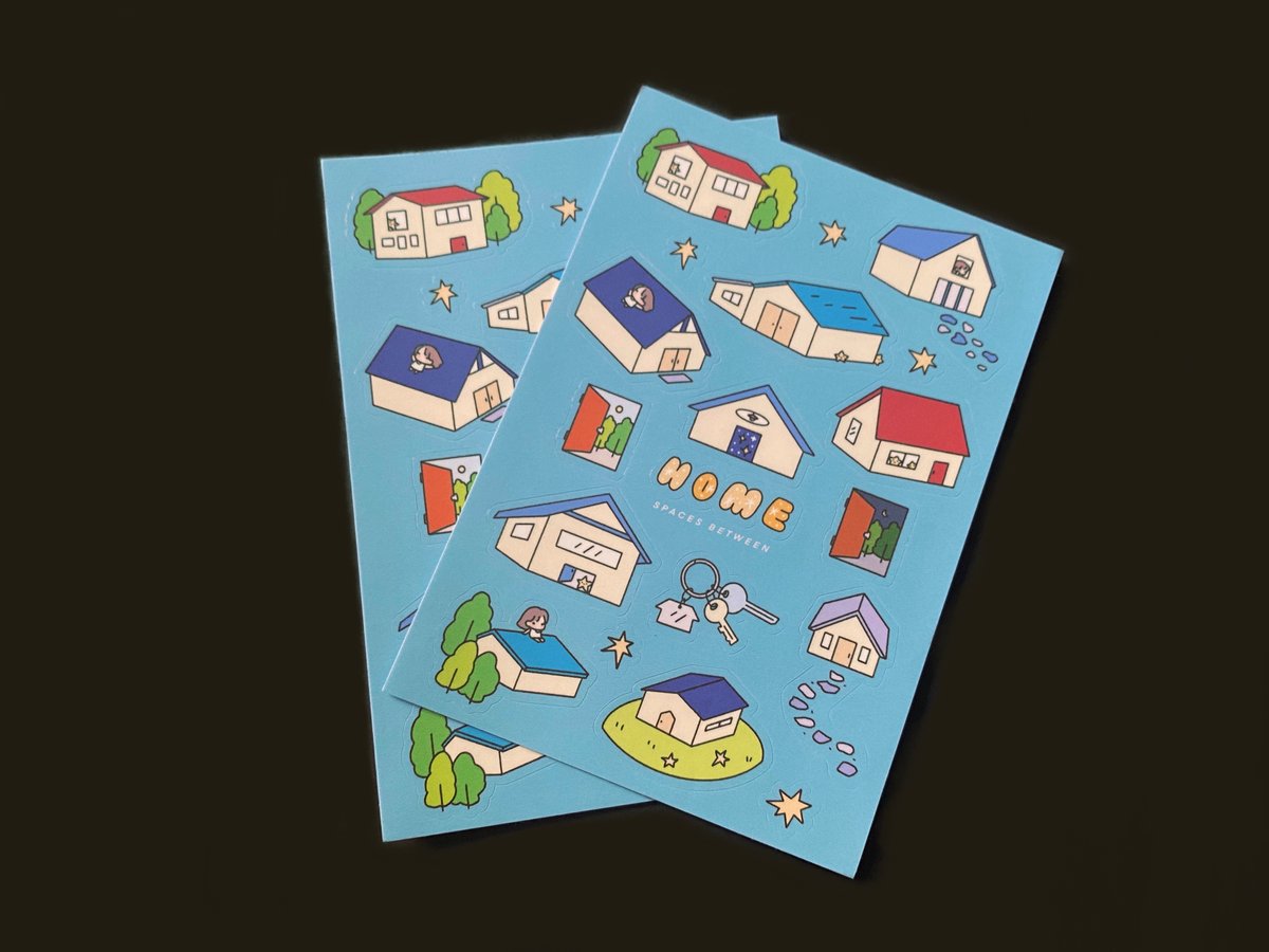 Home Sticker Sheet | Spaces Between
