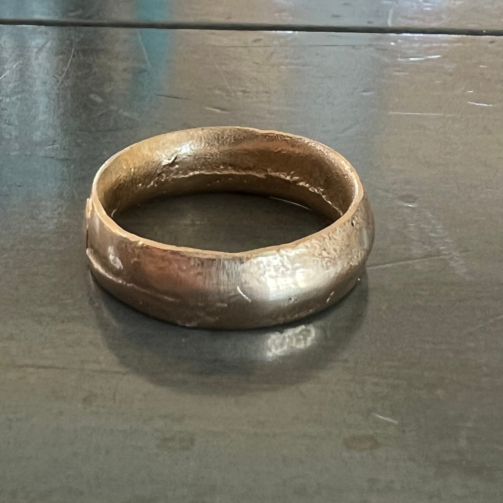 Kosmicki Studio — Rose Bronze Cast Ring, Size 8.5