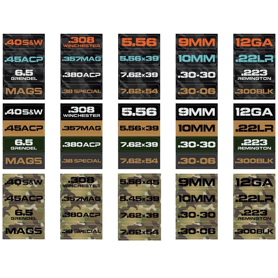 80pc CALIBER ID STICKERS | MAGBANDUK