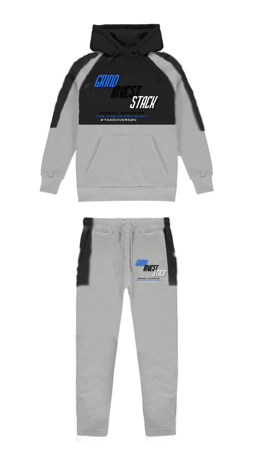 OG Grind, Invest, Stack Tracksuit- Grey | OGCLOTHINGUK