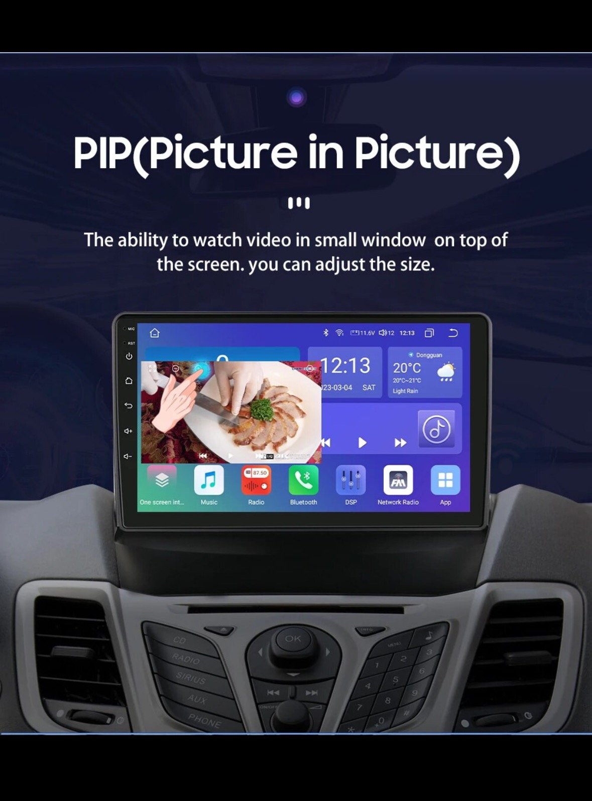 Ford Fiesta MK7 MK7.5 2009-2017 CarPlay Android Headunit Android Auto ...