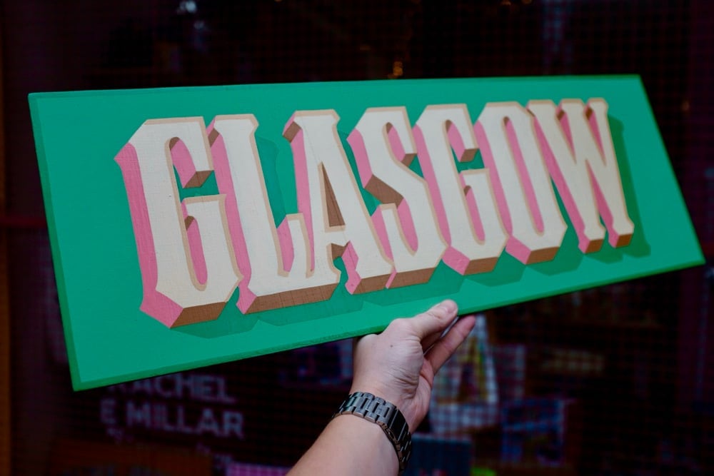‘Glasgow’ Sign | Bungo Sign Co.