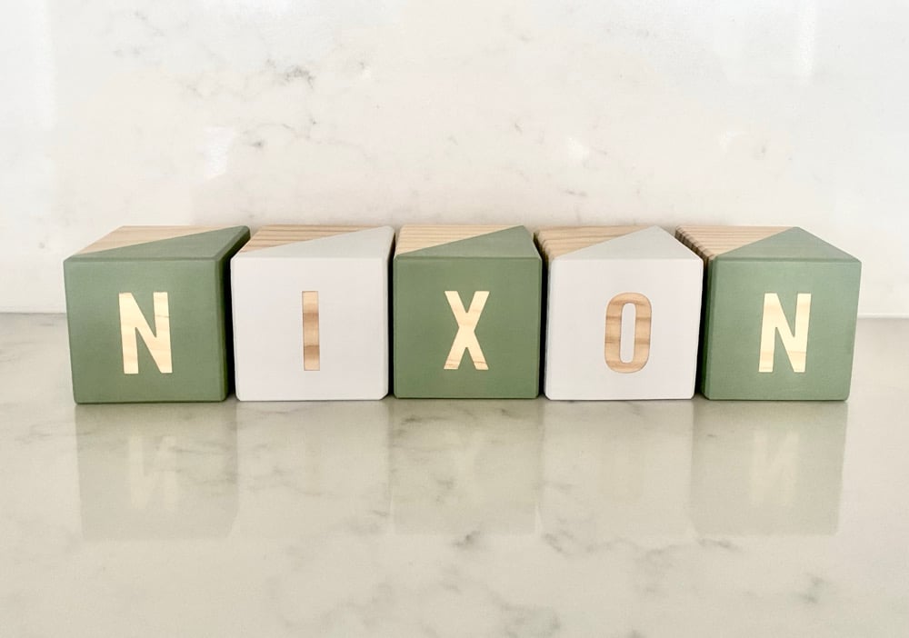Personalised Name Blocks | IZY + NIX BOUTIQUE