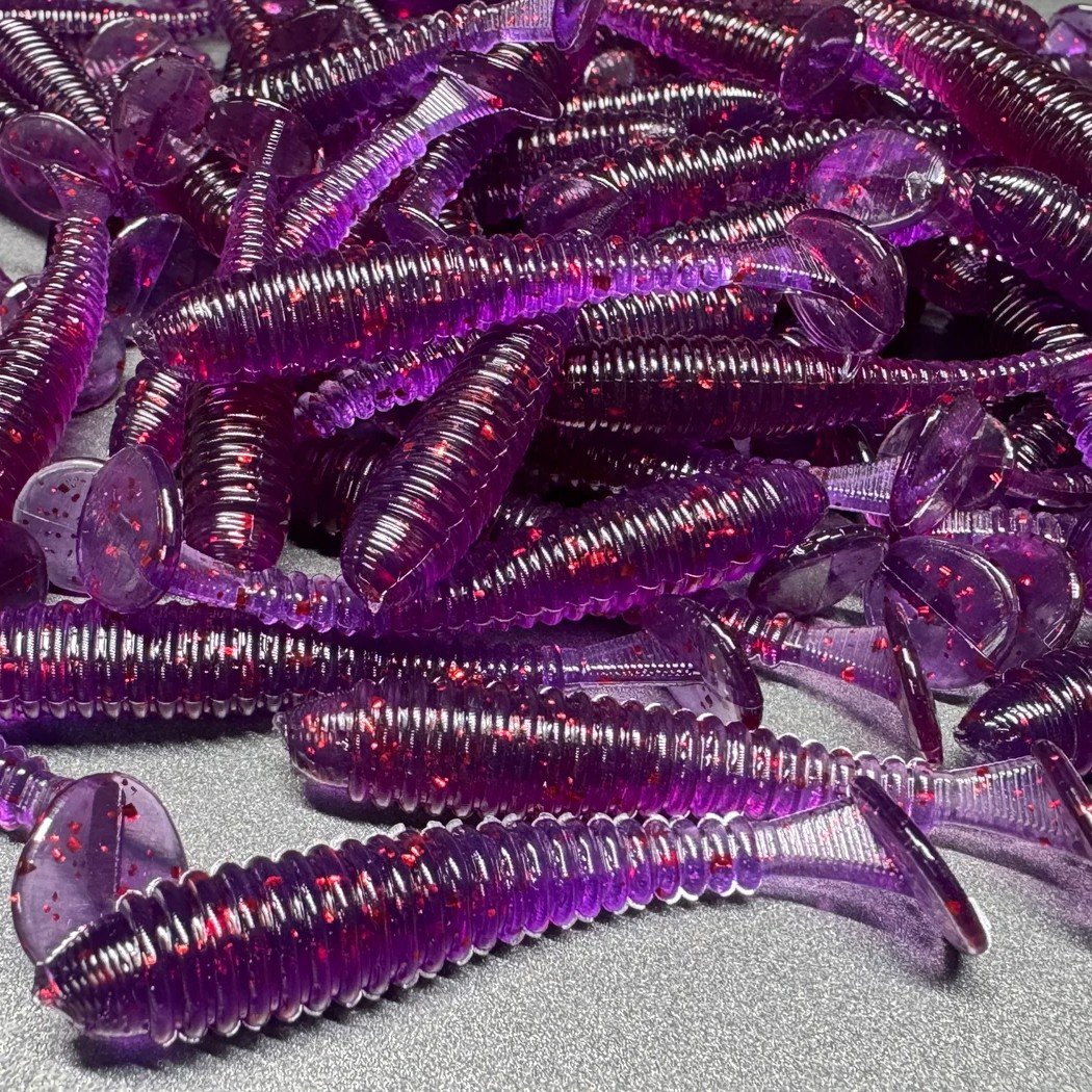 2.5" Salty Ripper Paddle Tail Purple Haze Swimbait | 805 Custom Baits