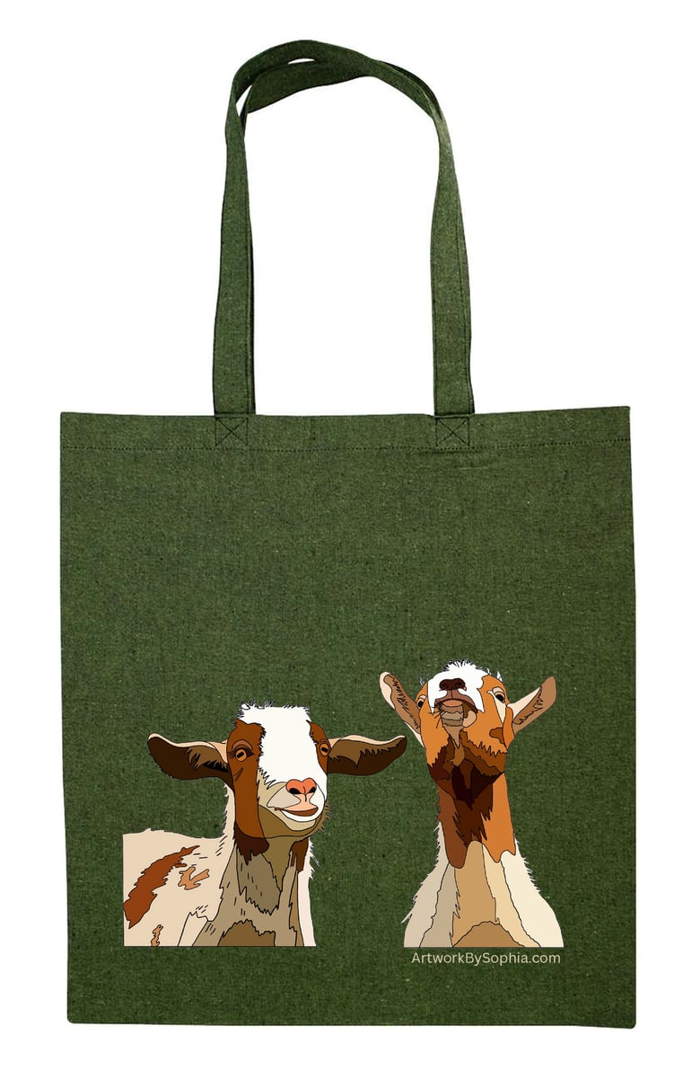 Totes MaGoats a Goat Tote | Artwork By Sophia