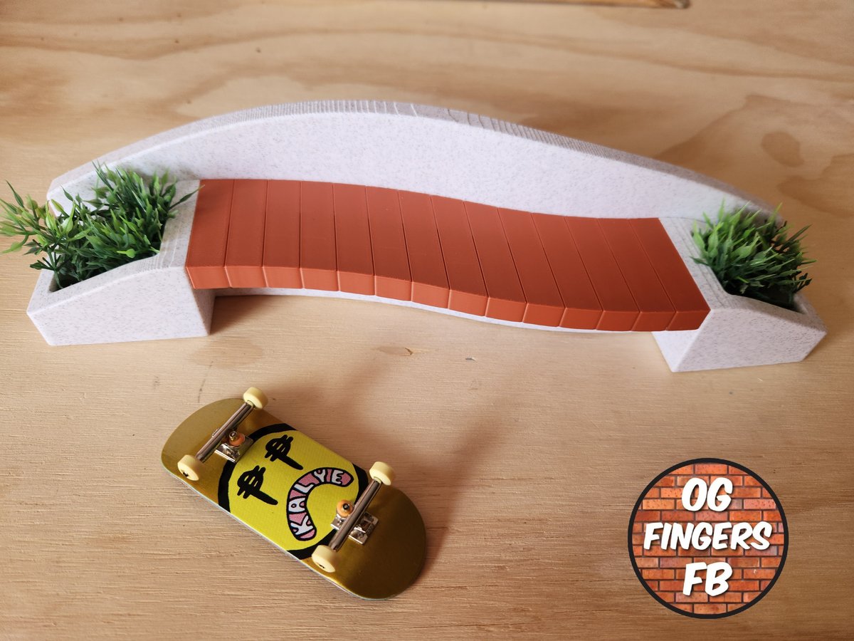ogfingersfb — Modern fingerboard bench obstacle plus Free key Chain
