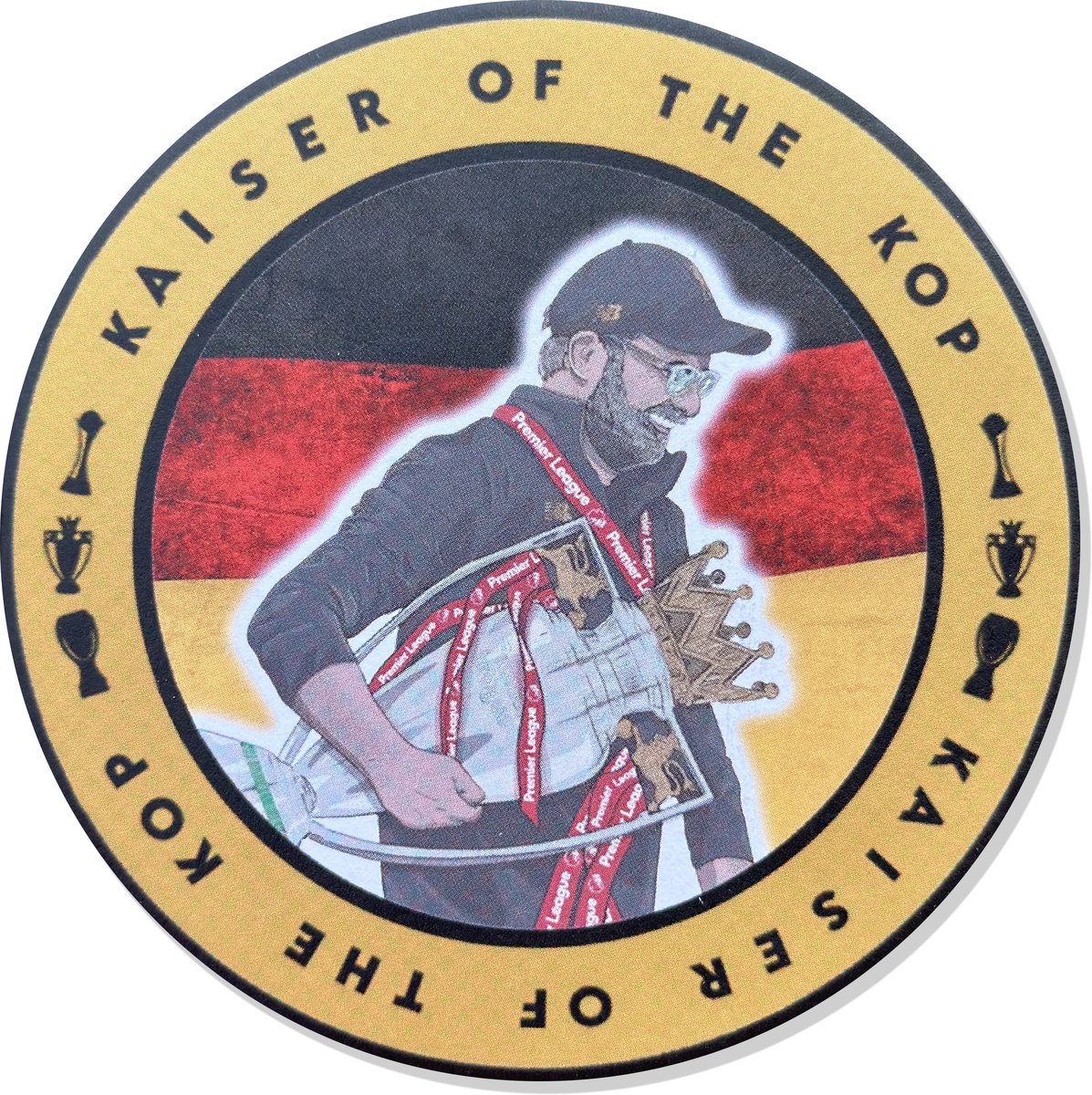 Kaiser of the Kop - Jurgen Klopp Coasters/Beer Mat Pack | Badges4TheMatch