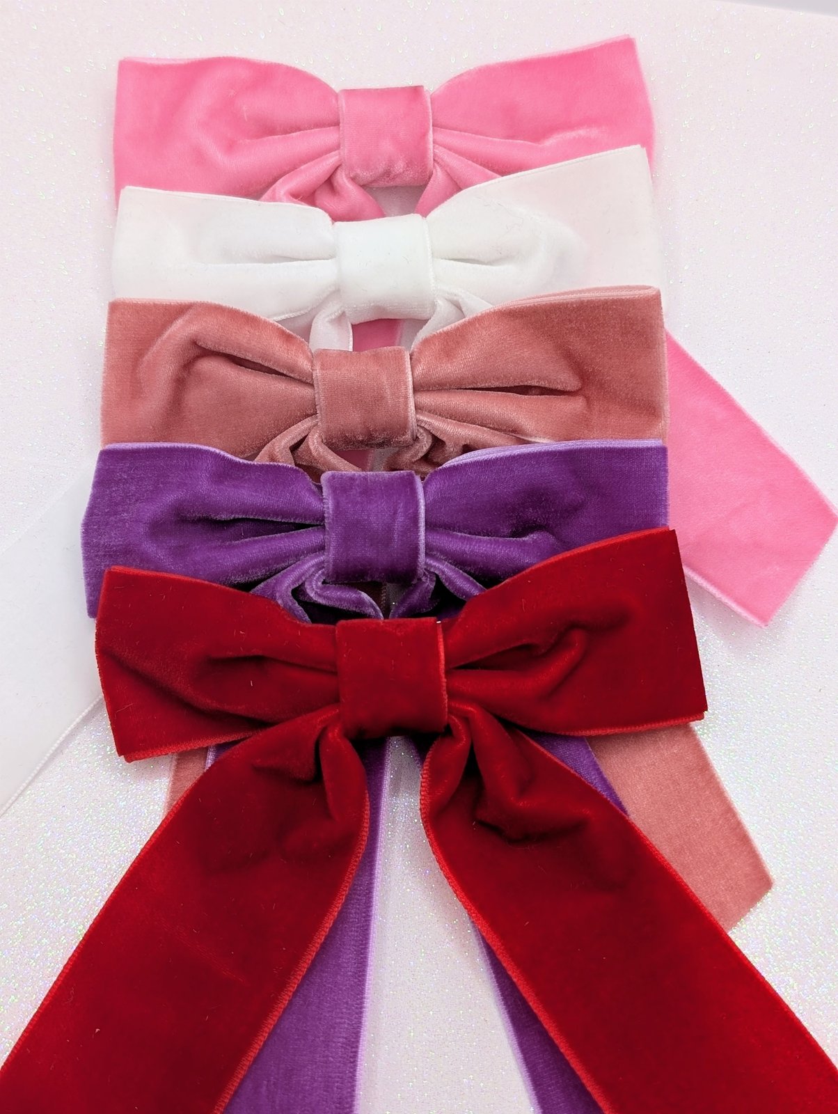 Velvet ribbon bows | I love bows