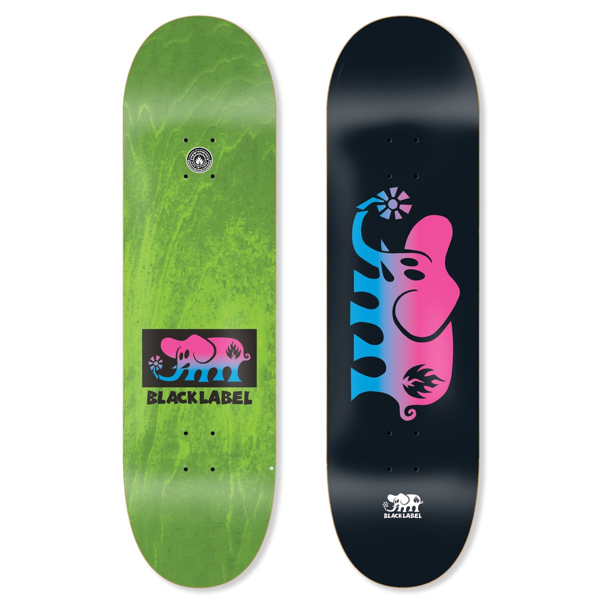 "ELEPHANT FADE" 8.0", 8.25", 8.5", 8.75", 9.0" | Black Label Skateboards