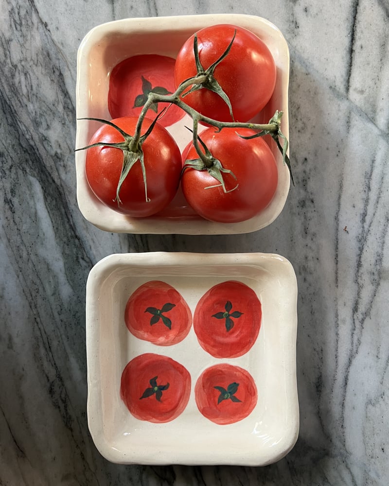 Tomato Plates | Georgena Senior Ceramics