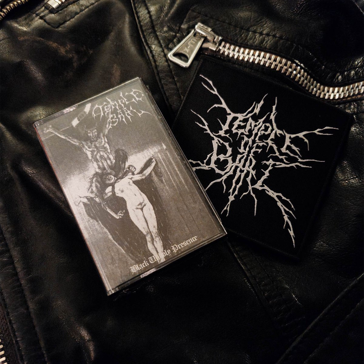 Temple of Baal - Black Unholy Presence TAPE + PATCH | Woven Hoof