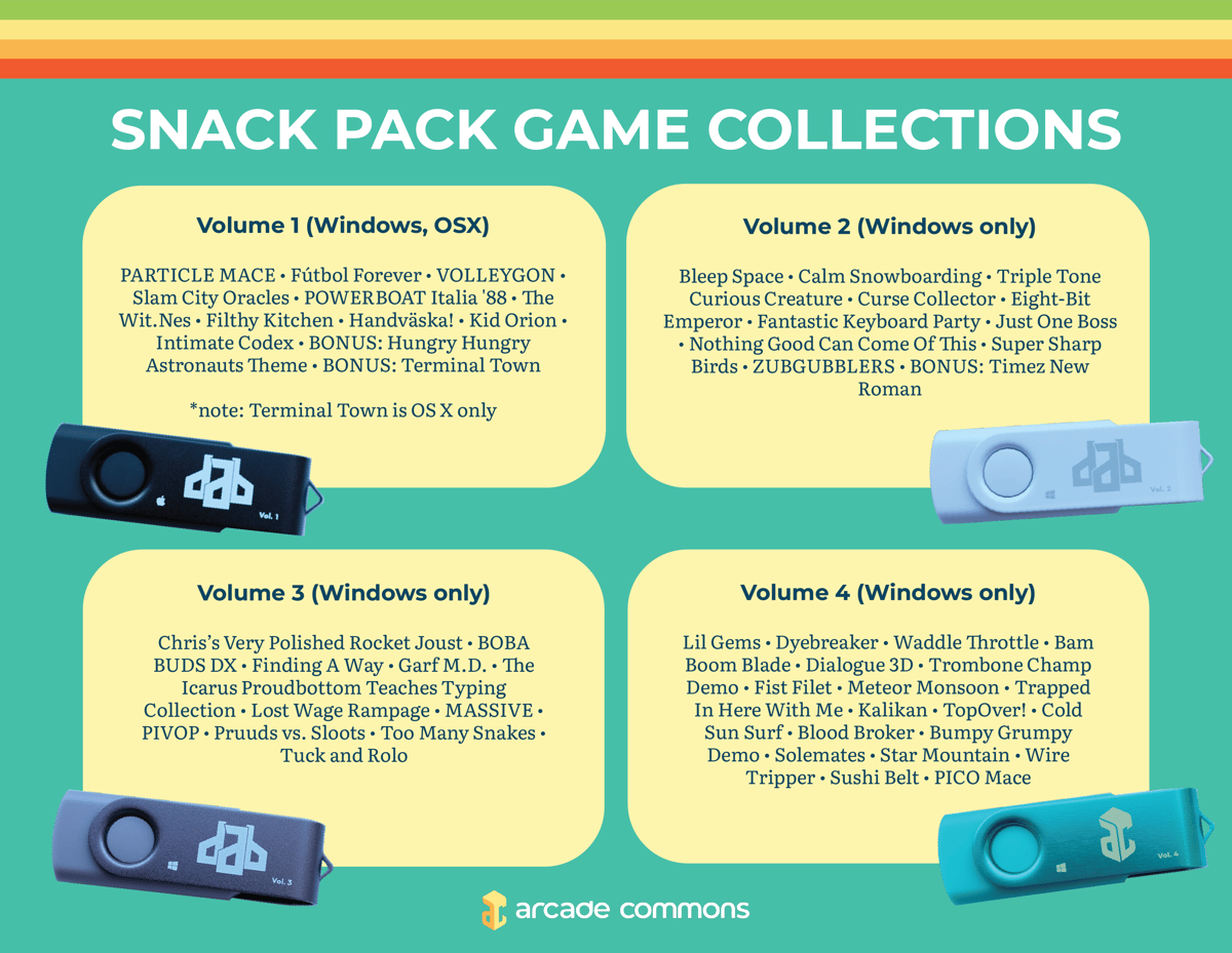 Snack Pack Game Collections | Arcade Commons