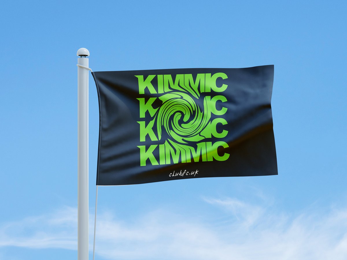 KIMMIC SWIRL FLAG (GREEN) | Clubfc.uk