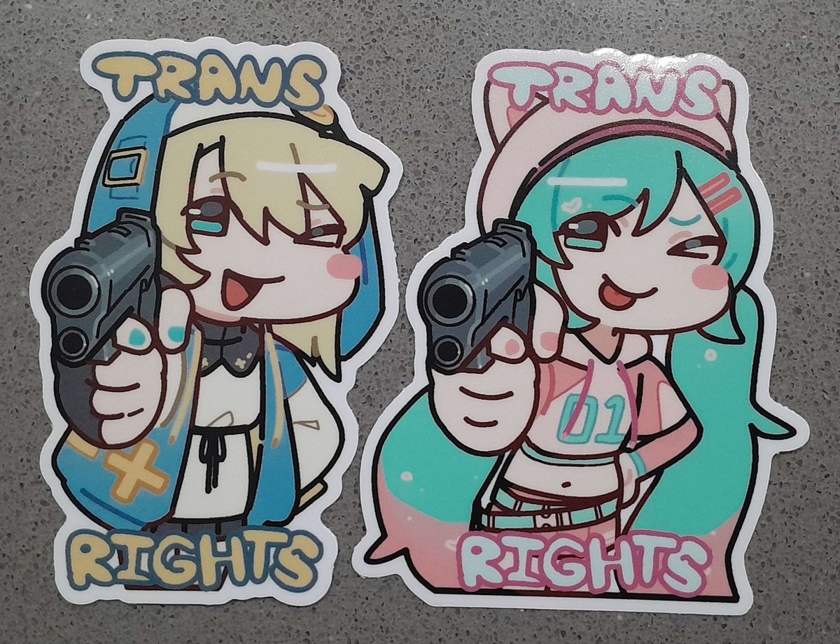 trans rights!!! stickers | CryPine