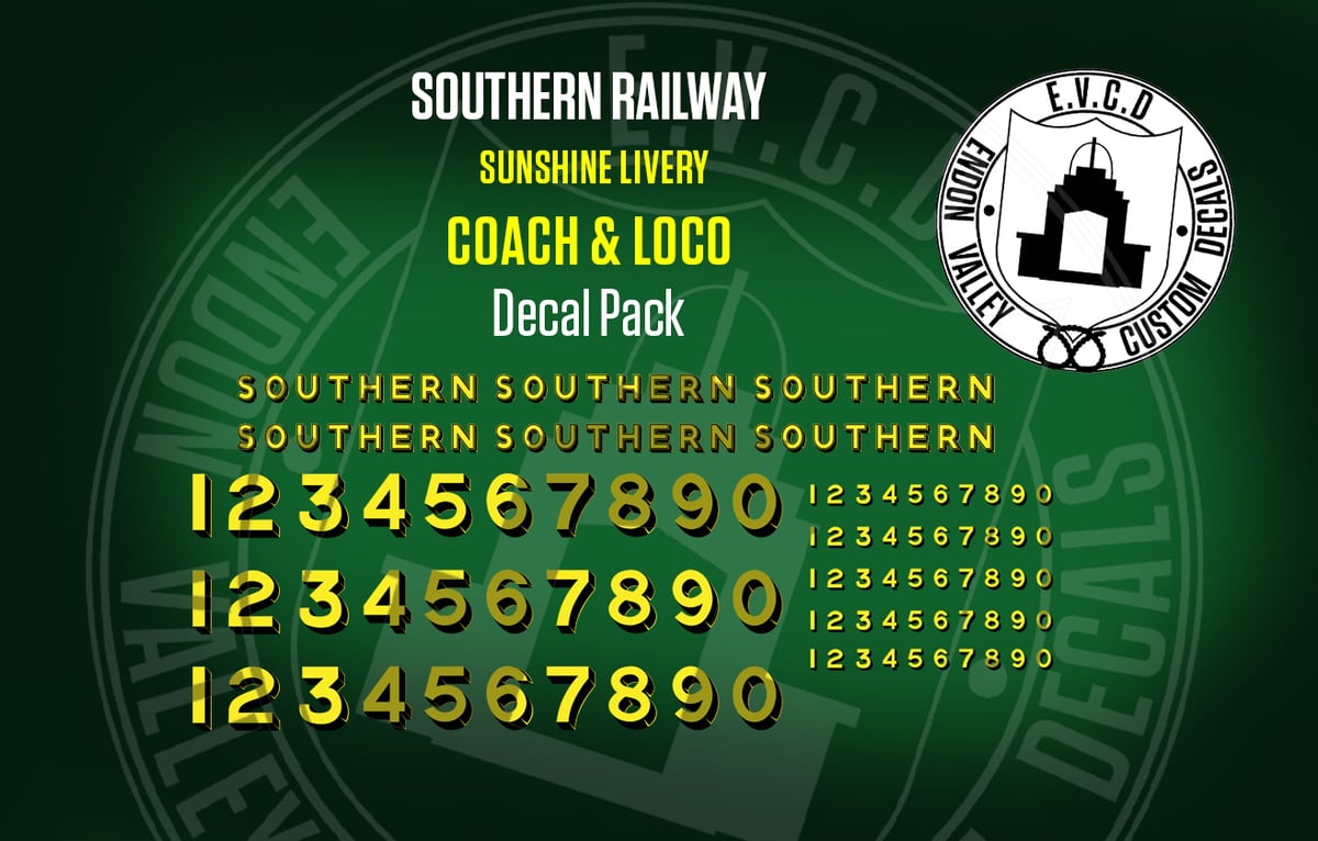 SOUTHERN RAILWAY DECAL PACKS | Endon Valley Custom Decals
