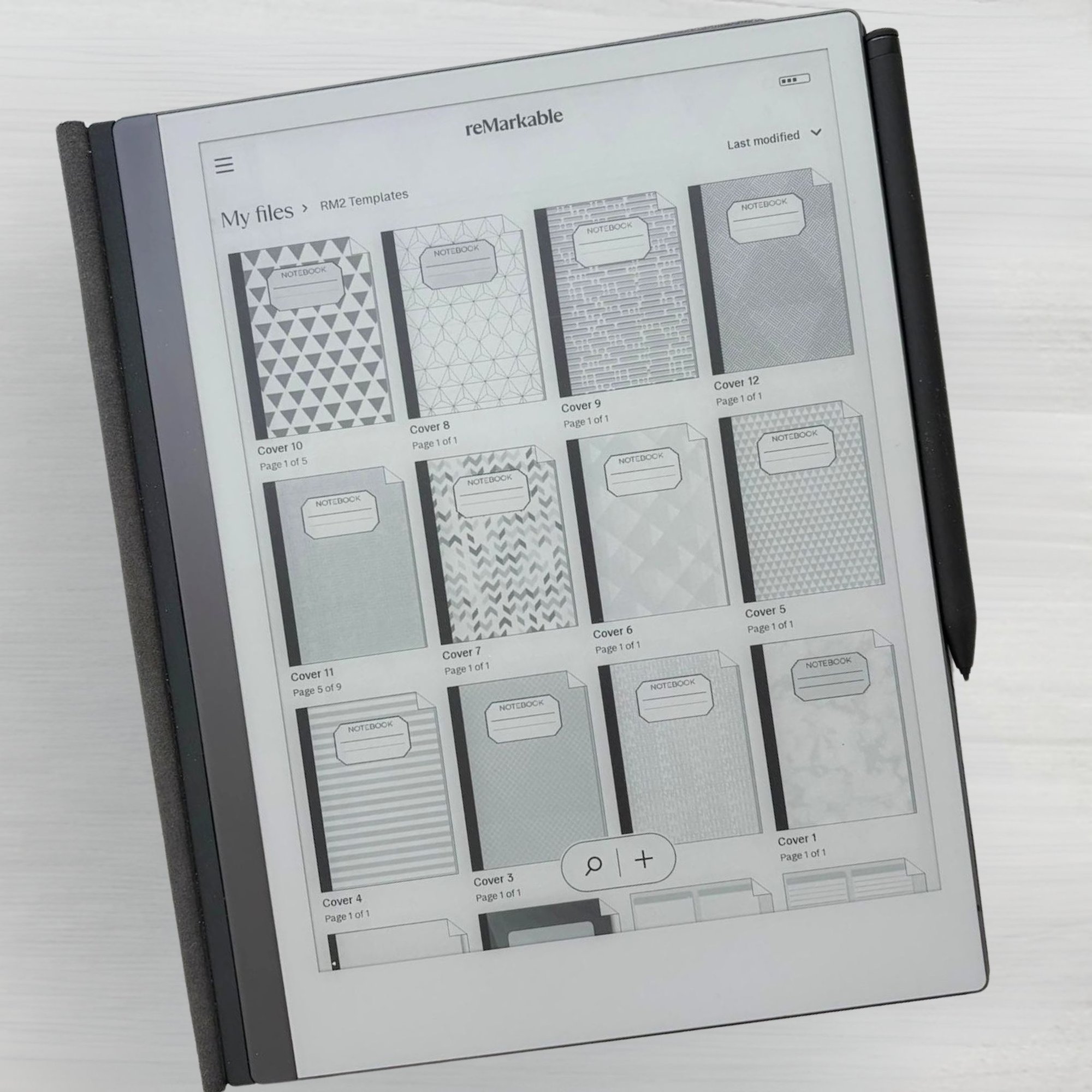 Notebook Cover Bundle, Template for reMarkable 2 | Smart Planner Templates