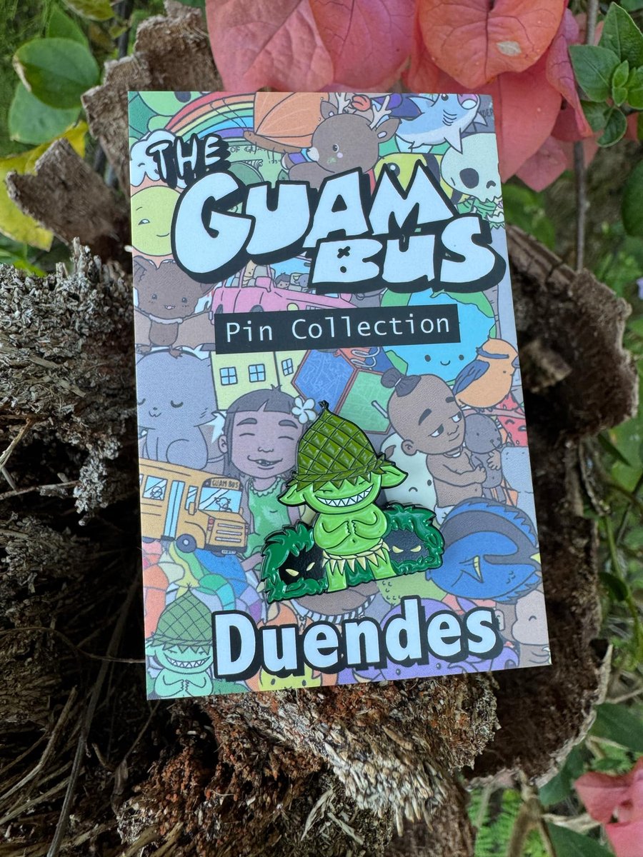 Duendes soft enamel pin | The Guam Bus