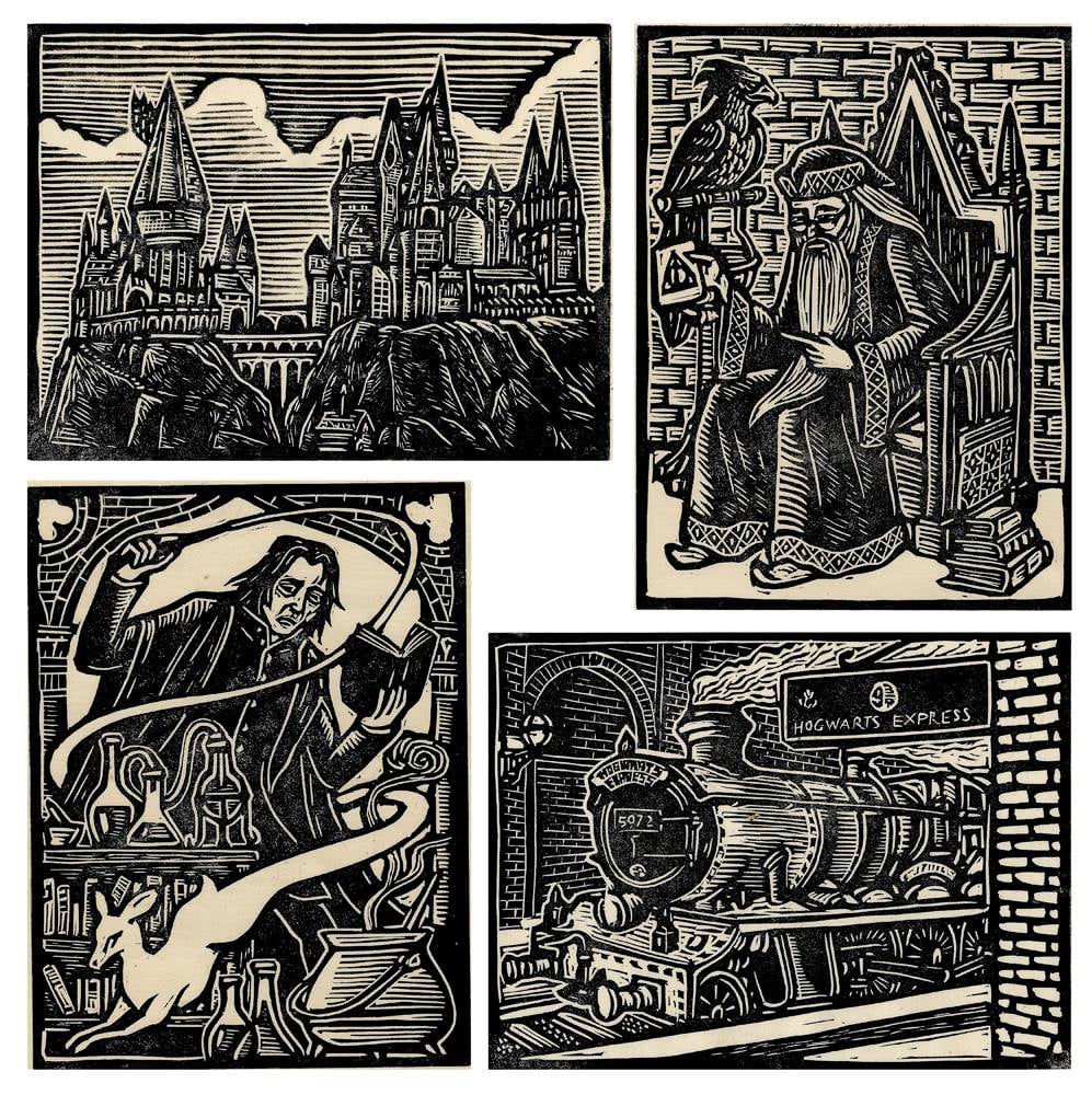 Harry Potter Block Print Set | Brian Reedy