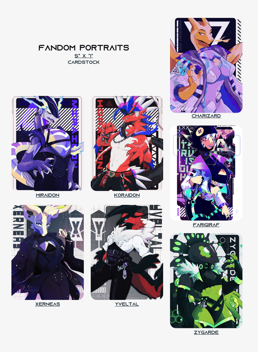 FANDOM ART PRINTS [REMAINING STOCK] | GODBIRDART