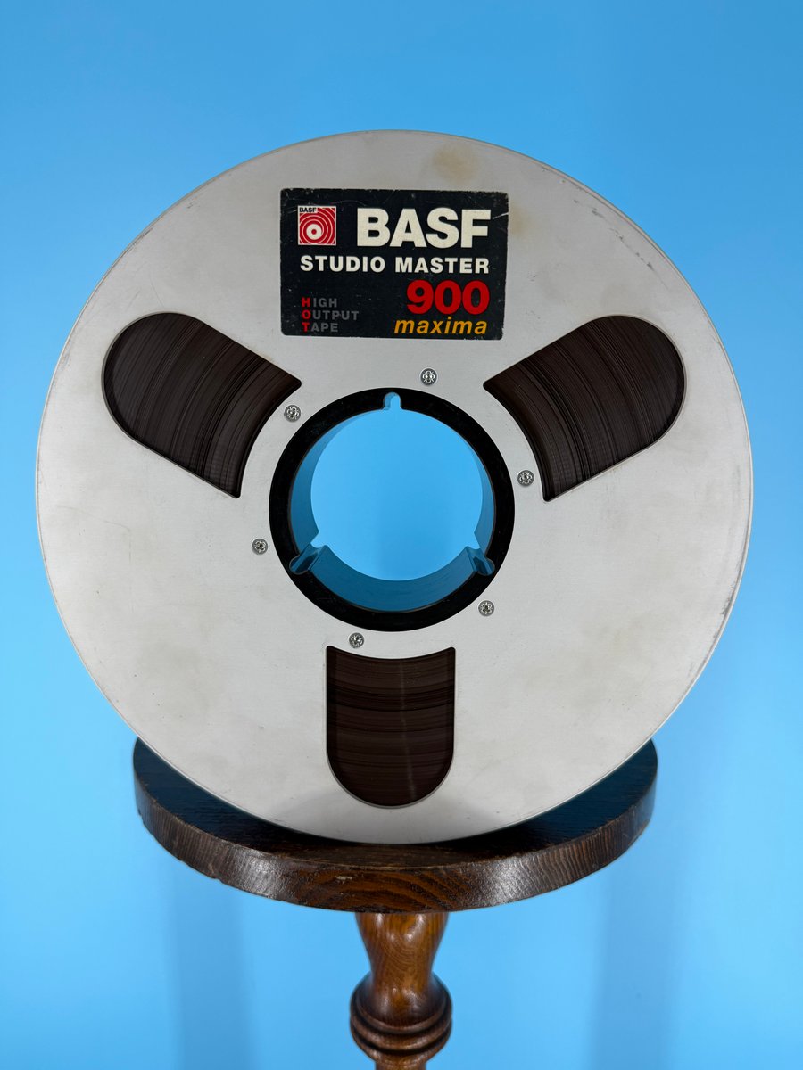 BASF 900 2" x 2500' High Output +9 Reel Tape On 10.5" Silver Reel in ...