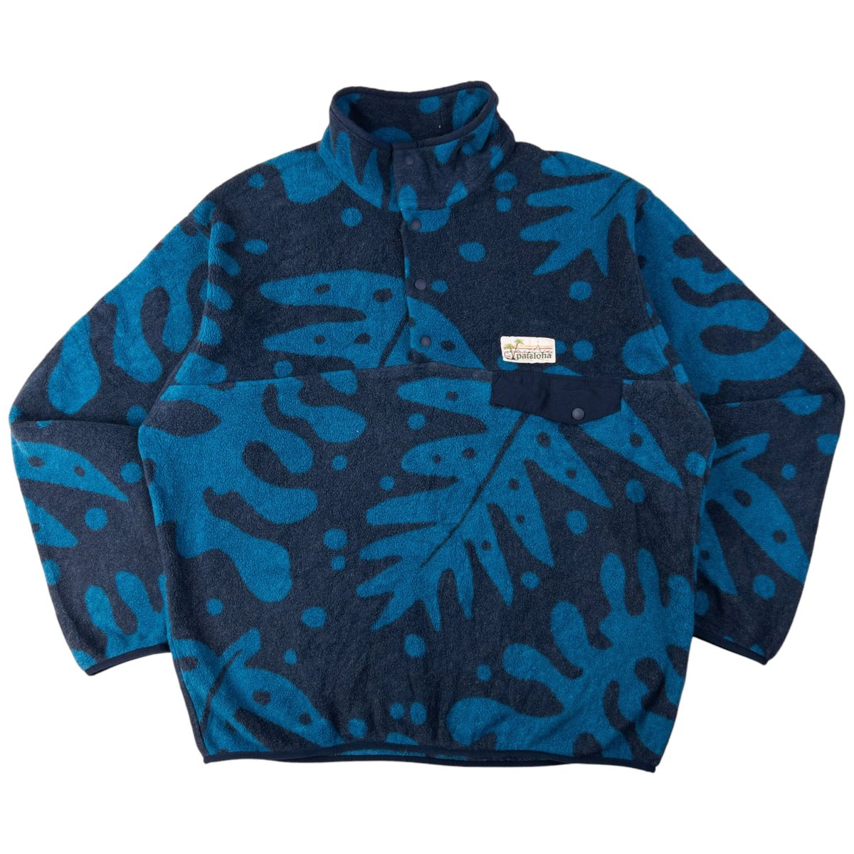 Patagonia Pataloha Synchilla Snap T Fleece Sweater - Blue Ferns | WAY ...