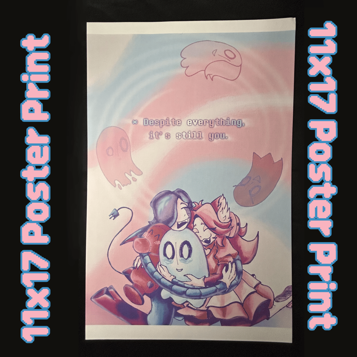 Ghost Cousins Trans Pride 11x17 Poster Print | enderslime