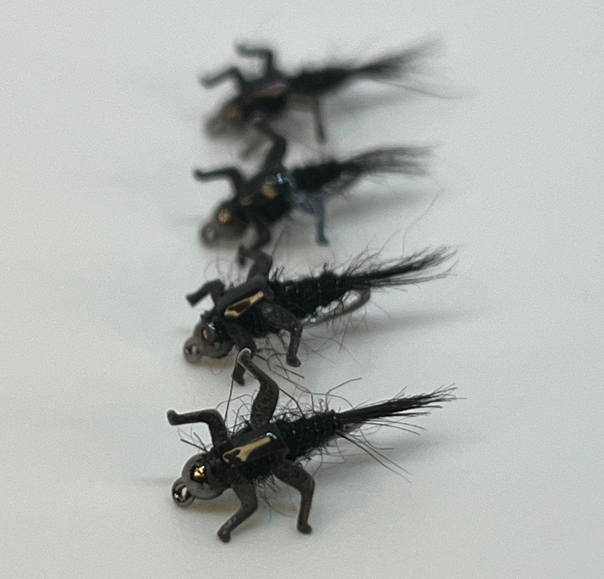 Black Out Hare’s Ear (Lively Legz) | Fleeger’s Flies