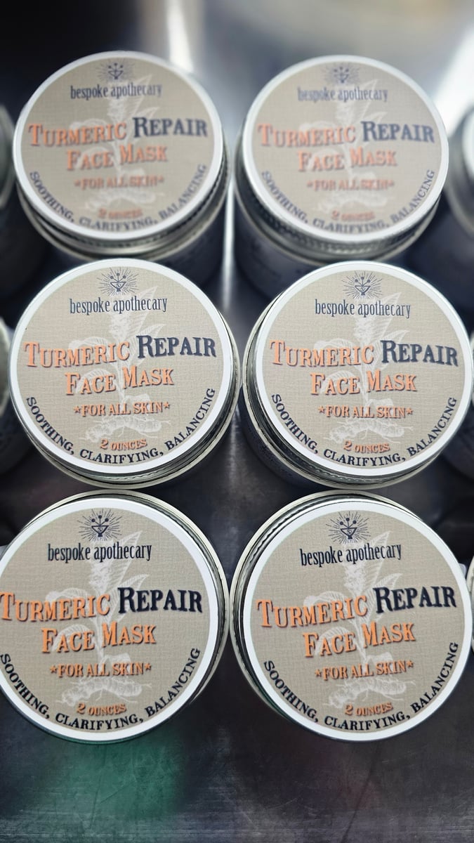 Turmeric Repair Face Mask | Bespoke Apothecary = Custom Made, Herbal ...