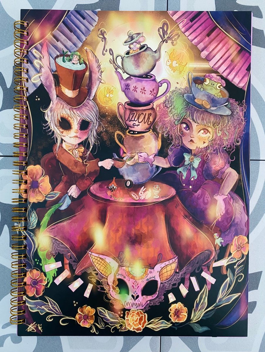Alice in Wonderland A4 Lined Notebook | MadDog Ink. by Madison Lee