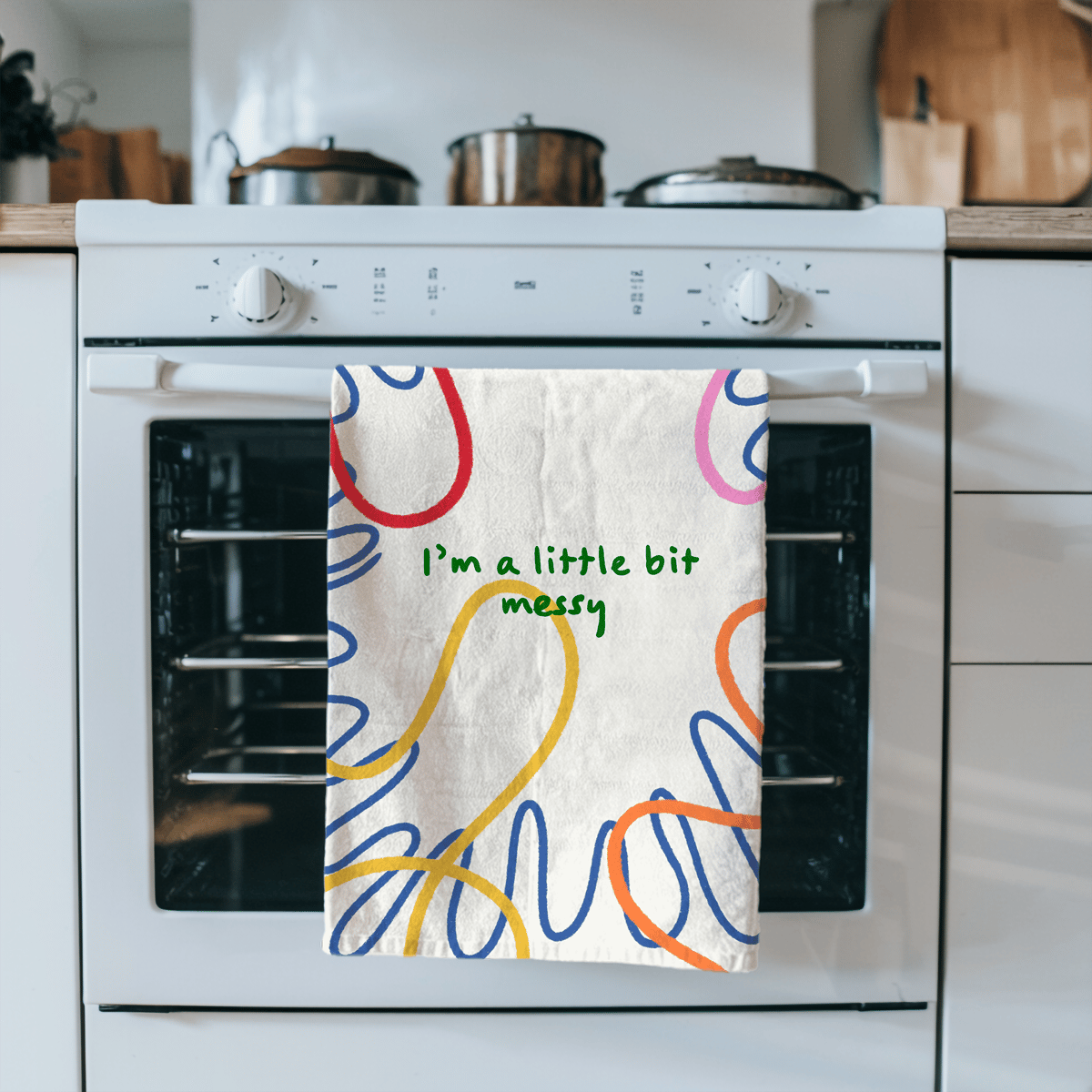 Messy Tea Towel | Poppy Illustrates