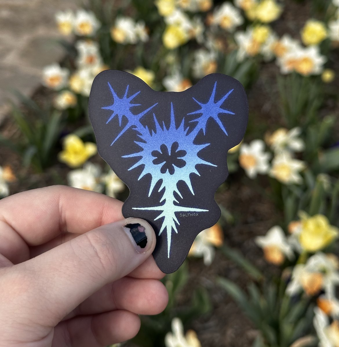 spiky trans symbol sticker | Saltnox