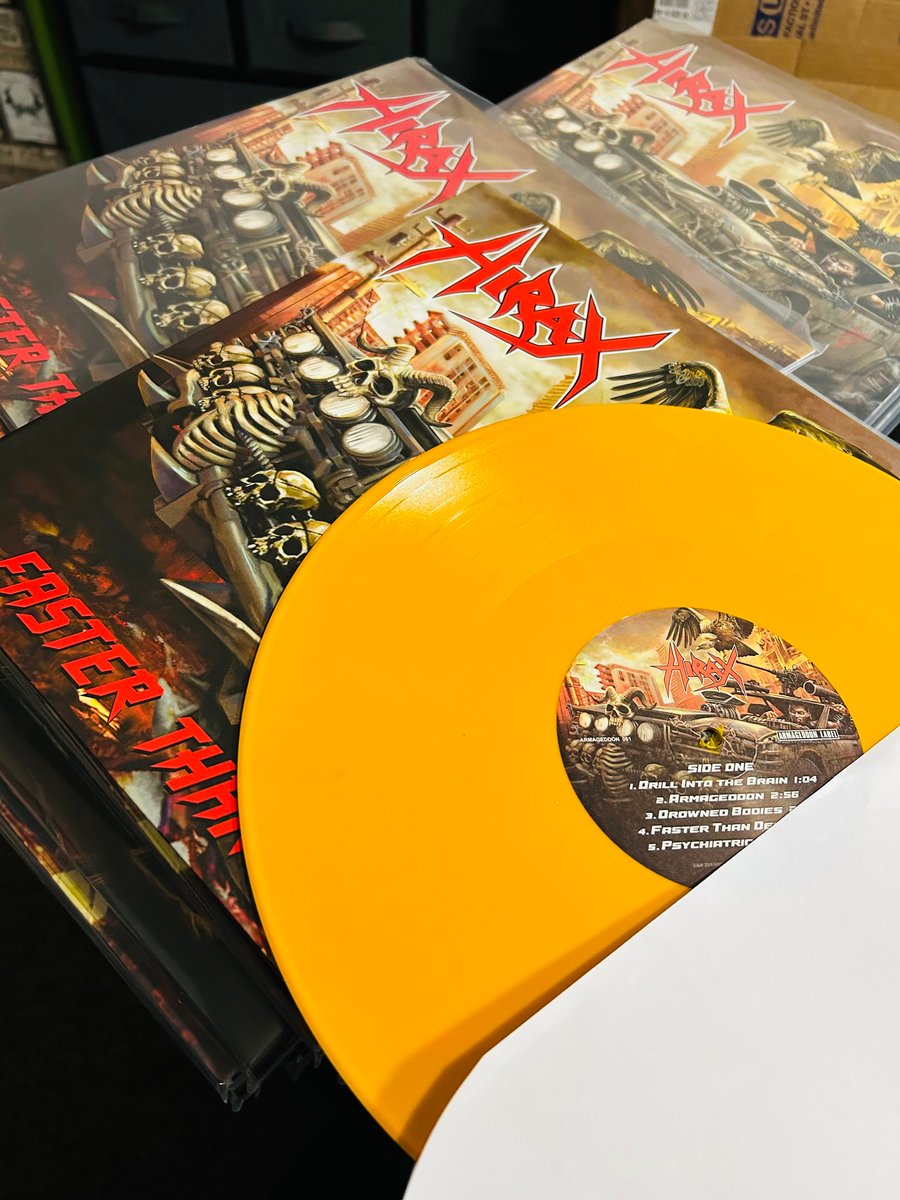 HIRAX VINYL "Faster Than Death" 12" vinyl - U.S.A. pressing | HIRAX