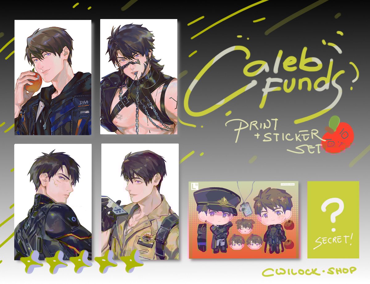 Caleb Funds Print/Sticker Set 🍎 | cwilock