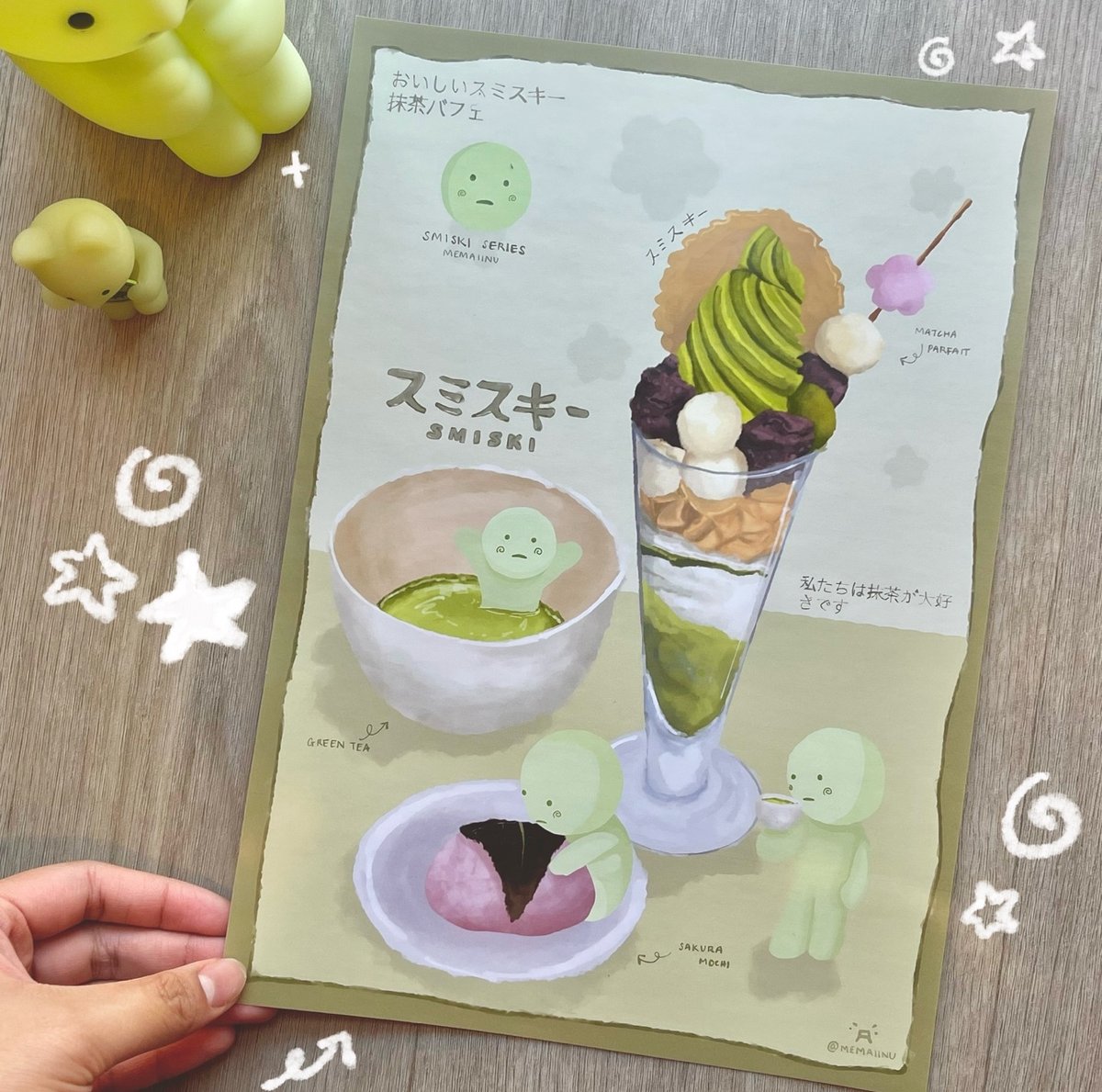 Smiski Matcha Poster | Memaiinu Shop