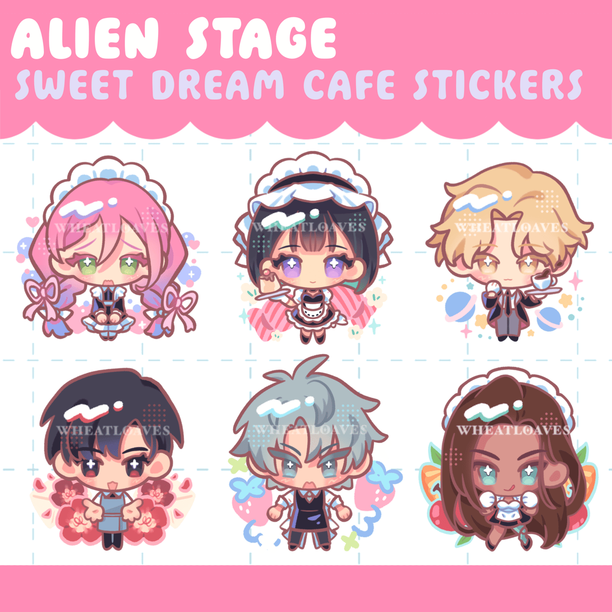 Alien Stage Sweet Dream Cafe Stickers | Wheatloaves