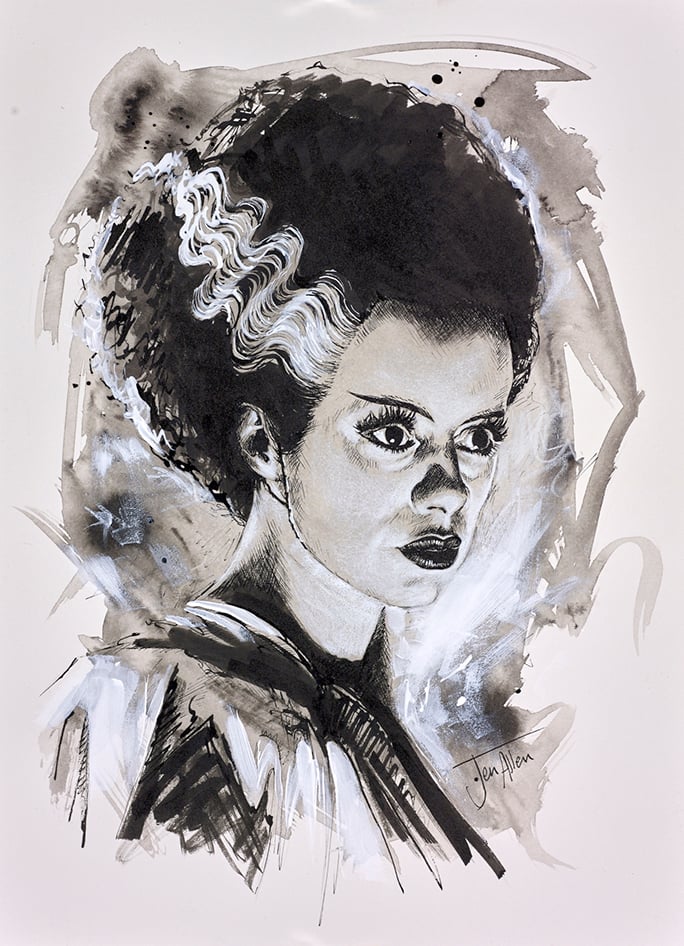 Original Drawing 'Bride of Frankenstein' was: 495 | jenallen